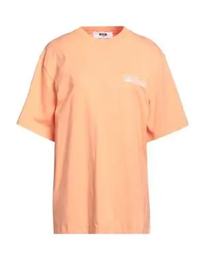 MSGM Cotton T-shirt - Salmon Pink