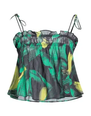 GANNI Floral-print Organic Cotton Top