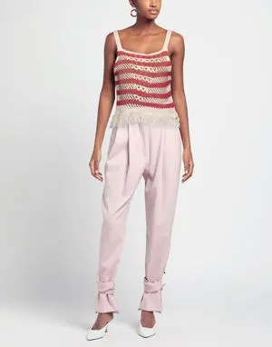 VICOLO Acrylic Knit Crop Top - White