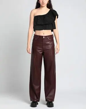 PEPEROSA One-shoulder Woven Top