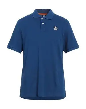 NORTH SAILS Man Polo Shirt Tomato Red Size Xs Cotton Bright Blue