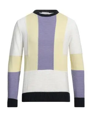 UMBERTO VALLATI Knitted Cotton Sweater - White