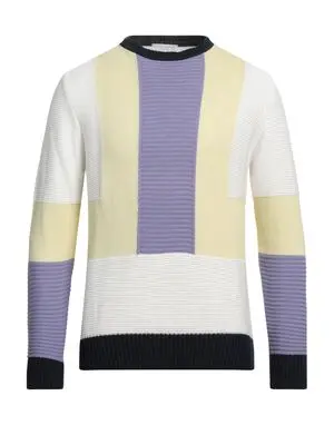 UMBERTO VALLATI Knitted Cotton Sweater - White
