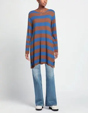 SOUVENIR Striped Knit Sweater - Blue