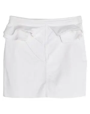 VICOLO Denim Pencil Skirt - White