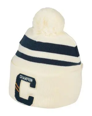 Champion Striped Knitted Beanie - Cream