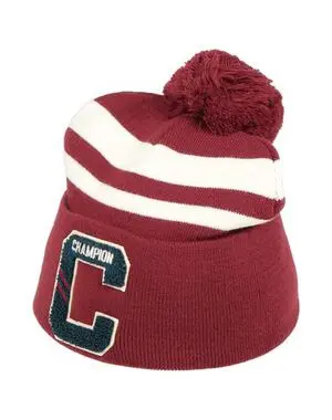 Champion Striped Knitted Beanie - Red