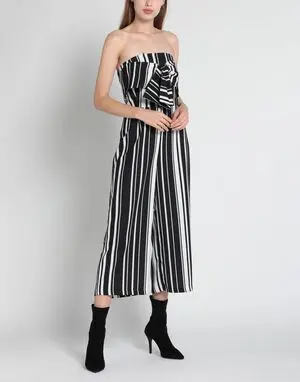 TWENTY EASY BY KAOS Striped Jumpsuit - Black