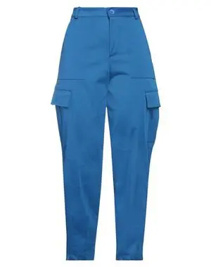 HAVEONE HAVEONE High Waisted Cargo Trousers Blue