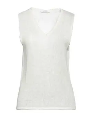 BELLWOOD Linen Knit Top - White