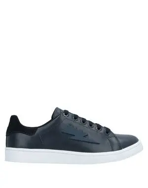 Neil Barrett Leather Low-top Sneakers - Blue