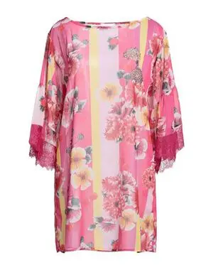 PEPITA Floral-print Kaftan Top - Fuchsia