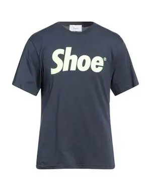 SHOE Man T-shirt Purple Size L Cotton Blue