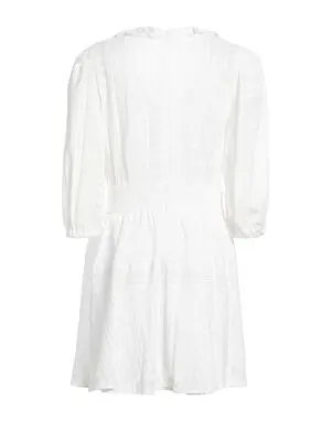 Sandro Mini Circle Dress With Ruffles And Lace