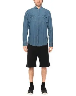 Brian Dales Denim Shirt Size Cotton, Elastane