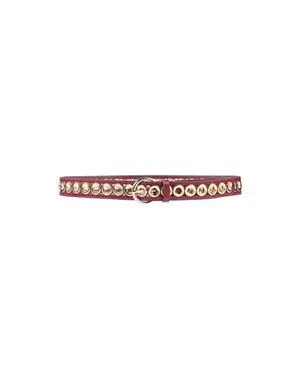 Sandro Belt With Metal Appliqués - Red