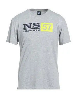 NORTH SAILS Man T-shirt Black Size S Cotton Grey