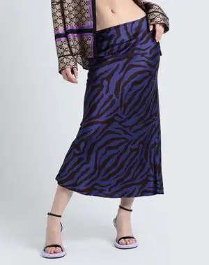 Andamane Zebra-print Maxi Skirt - Purple