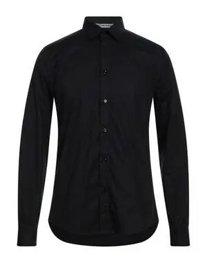 BIKKEMBERGS Shirt Size Cotton, Elastane, Polyester - Black