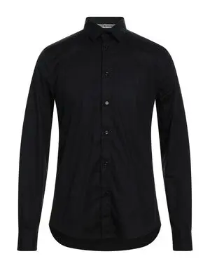 BIKKEMBERGS Shirt Size Cotton, Elastane, Polyester - Black