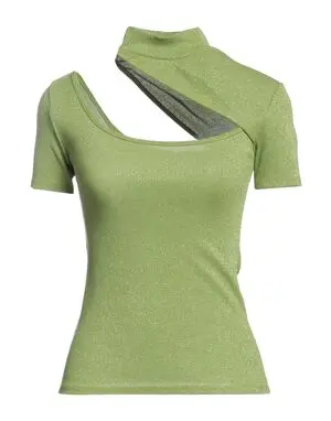 BERNA Knit Turtleneck Top - Green