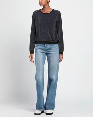 GRIFONI Knitted Lamé Sweater - Blue