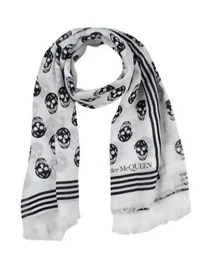 Alexander McQueen Scarf Modal - White