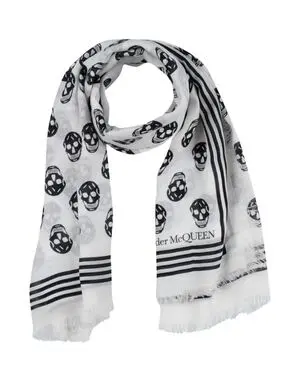 Alexander McQueen Scarf Modal - White