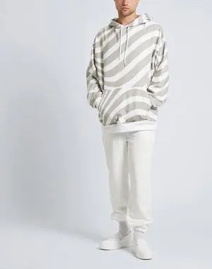 8 BY YOOX Striped Organic Cotton Hooded Sweatshirt