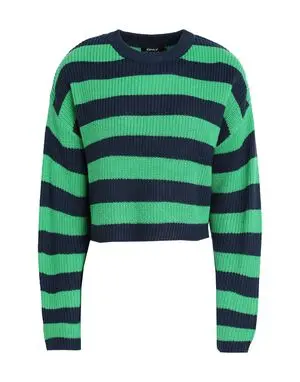 Only Striped Lightweight Knit Sweater - Navy