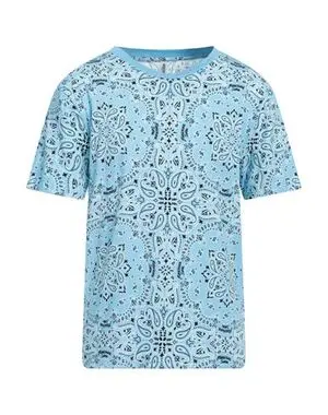 Moschino Man T-shirt Coral Size S Cotton, Elastane Blue