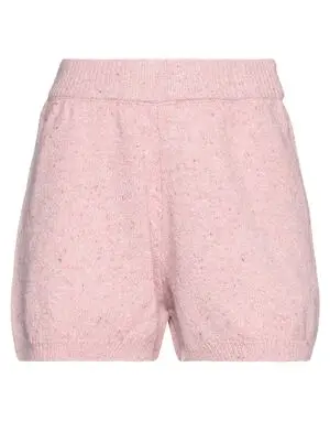 VICOLO Knitted High-waisted Shorts - Pink