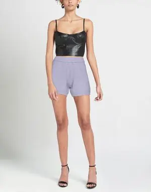 VICOLO Knitted High Waisted Elasticized Waist Shorts