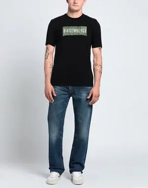BIKKEMBERGS T-shirt Size Cotton, Elastane