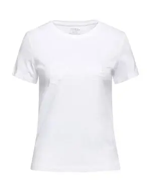 Guess Logo-Print Jersey T-Shirt White
