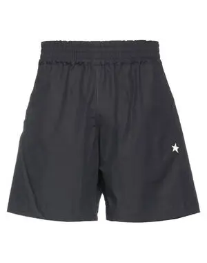 THE EDITOR Cotton Shorts - Black