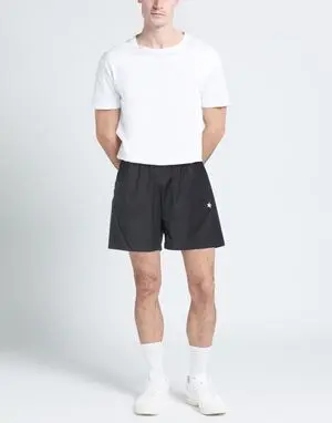 THE EDITOR Cotton Shorts - Black