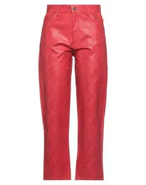 Beatrice B Snakeskin-print Coated Trousers
