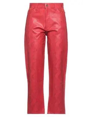 Beatrice B Snakeskin-print Coated Trousers