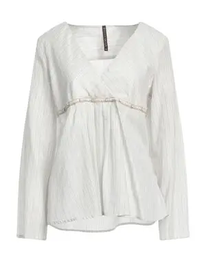 MANILA GRACE Striped Woven Top