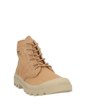 PALLADIUM Ankle Boots In Textile Fibers And Rubber - Beige