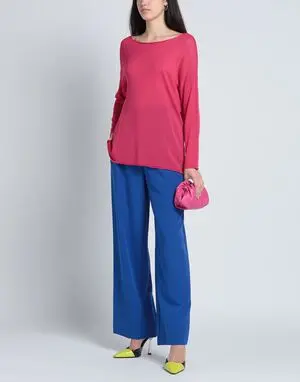 CROCHÈ Lightweight Knit Sweater - Pink