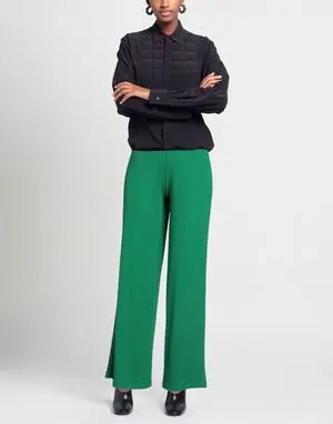 BERNA Wide Leg Knit Pants - Green