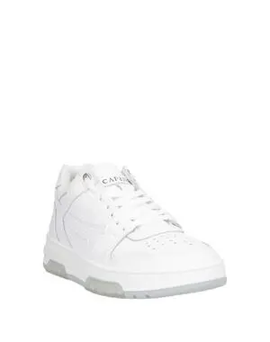 CAFÈNOIR Soft Leather Low-top Sneakers - White