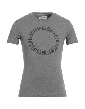 BIKKEMBERGS T-shirt Size Cotton, Elastane - Grey