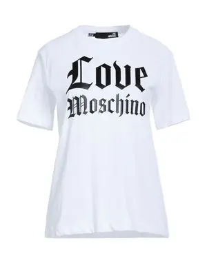 Moschino Cotton And Elastane T-shirt With Logo Print
