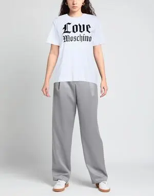 Moschino Cotton And Elastane T-shirt With Logo Print