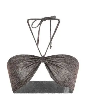 NA-KD Knit Halterneck Top - Brown