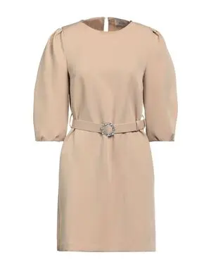 VICOLO Mini Trapeze Dress - Beige