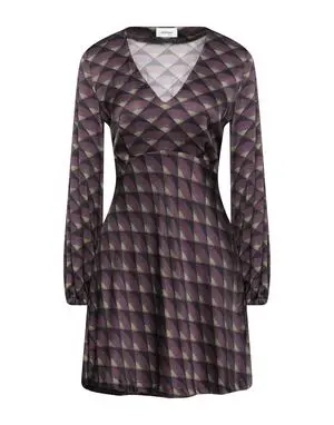 OTTOD'AME Mini Flared Dress - Deep Purple